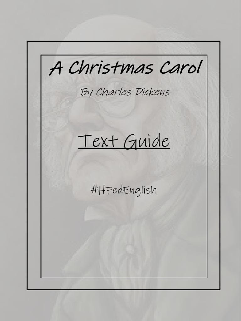 English A ChristmasCarol Text Guide | PDF | Ebenezer Scrooge | A ...