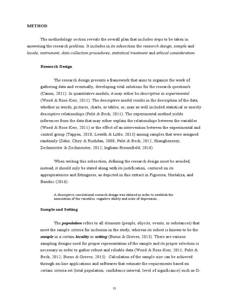 Method Section | PDF | Statistics | Sampling (Statistics)