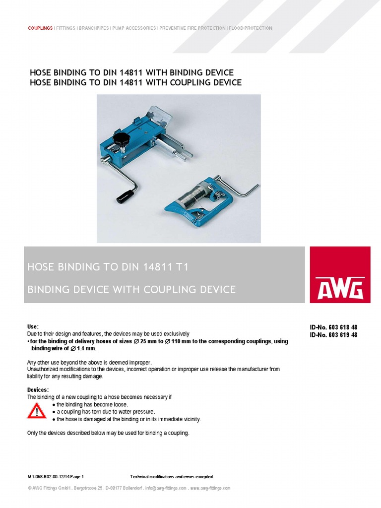 S - Hose Binding and Binding Device - M | PDF | Wire | Mechanical ...