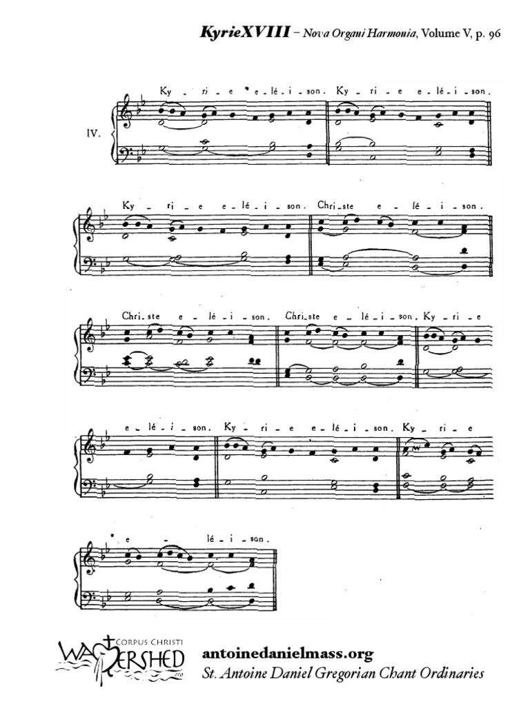 Messe XVIII Orgue | PDF