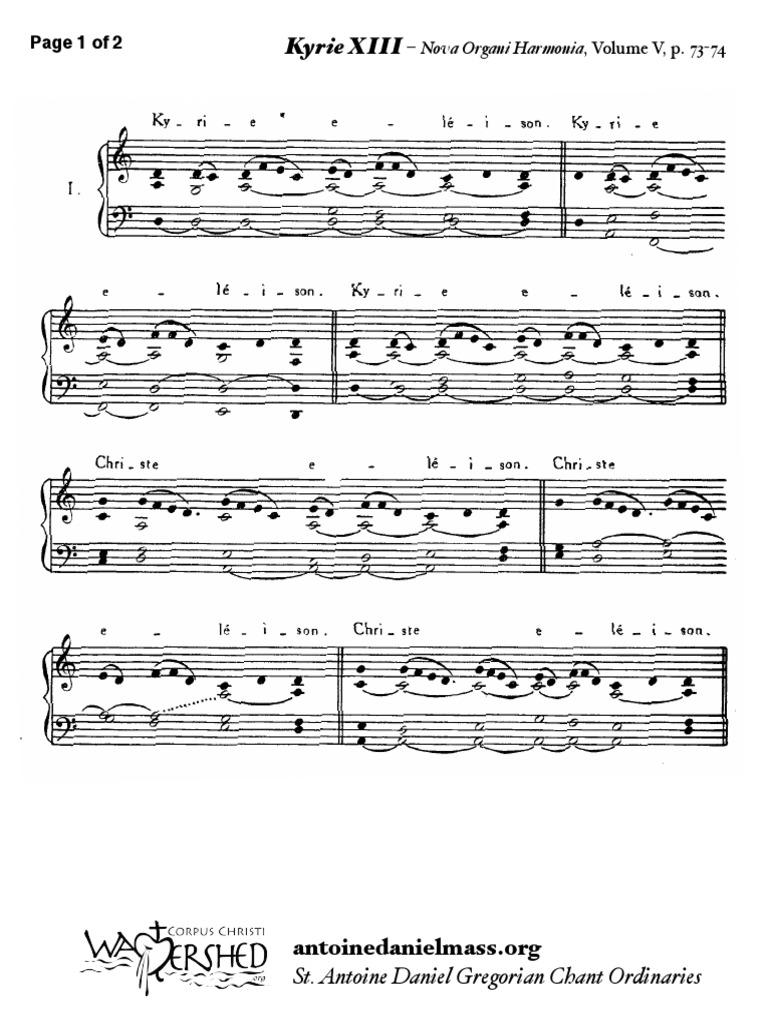 Messe XIII Orgue | PDF