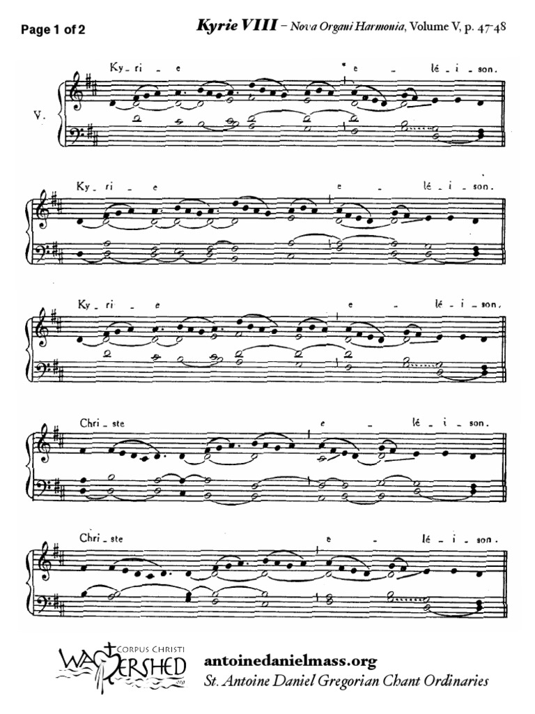 Messe VIII Orgue | PDF | Gregorian Chant | Religious Texts