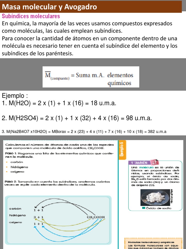 QUIMICA 2do BGU . - Semana 2 Parcial 2 | PDF | Mole (Unidad) | Moléculas