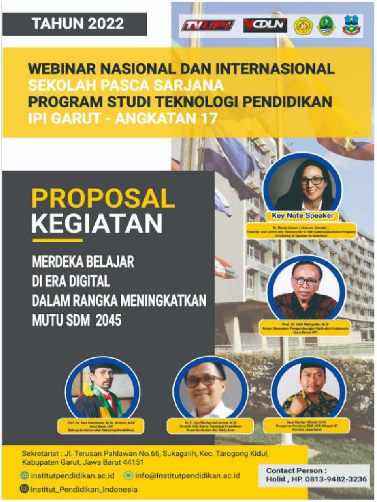 Proposal Kegiatan Webinar Tekpen 2022 | PDF