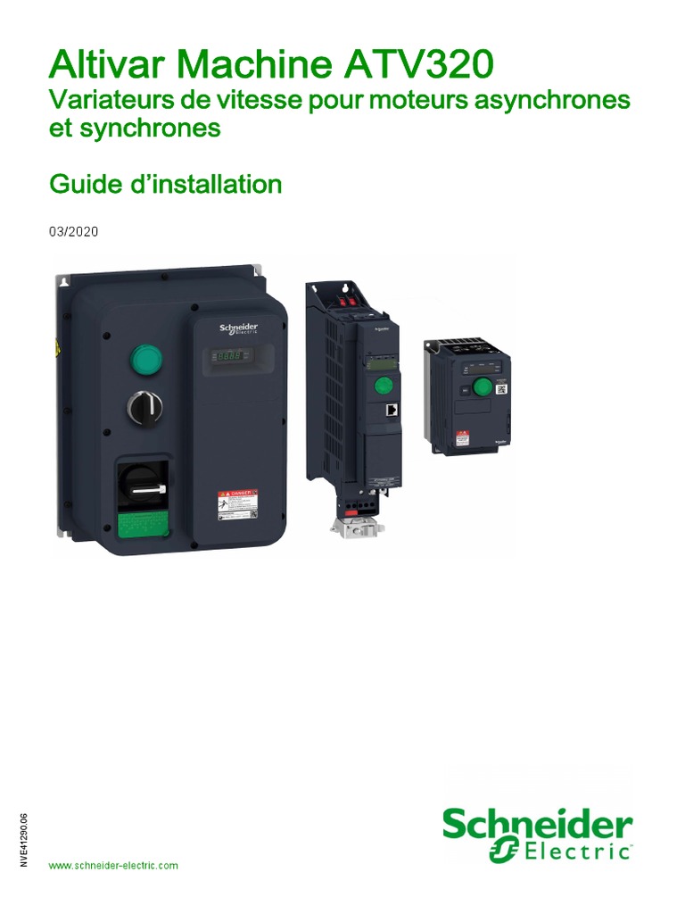 ATV320 Installation Manual FR NVE41290 06 | PDF | Sécurité | Application