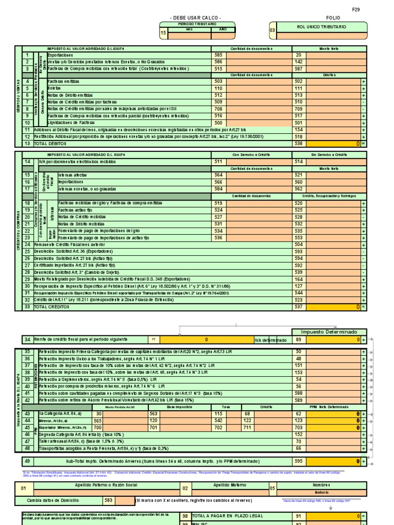 Formulario 29
