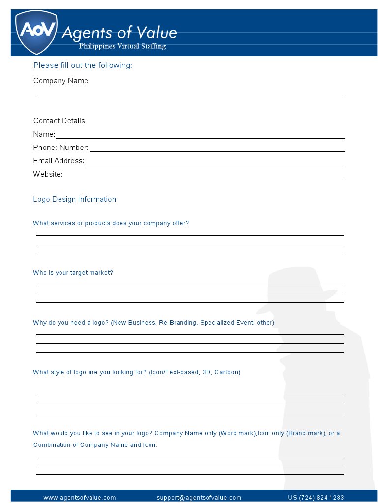 Logo Design Questionnaire | PDF | Business | Computers