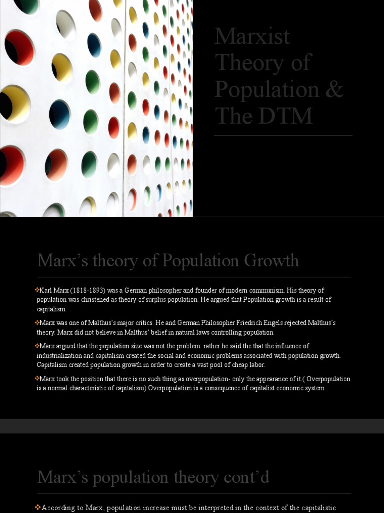 Marxist Theory of Population Growth | PDF | Capitalism | Birth Rate