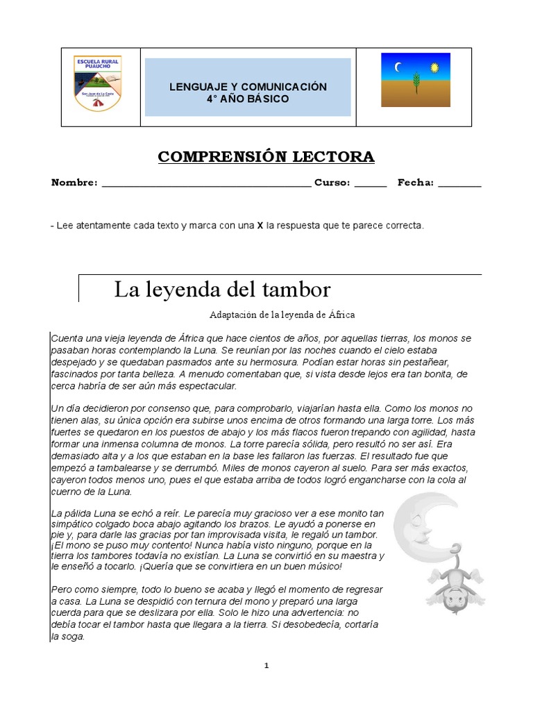 Guia Comprension Lectora 4 Pdf