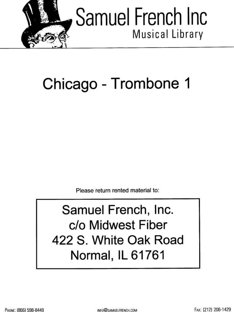 Chicago - Trombone 1 | PDF