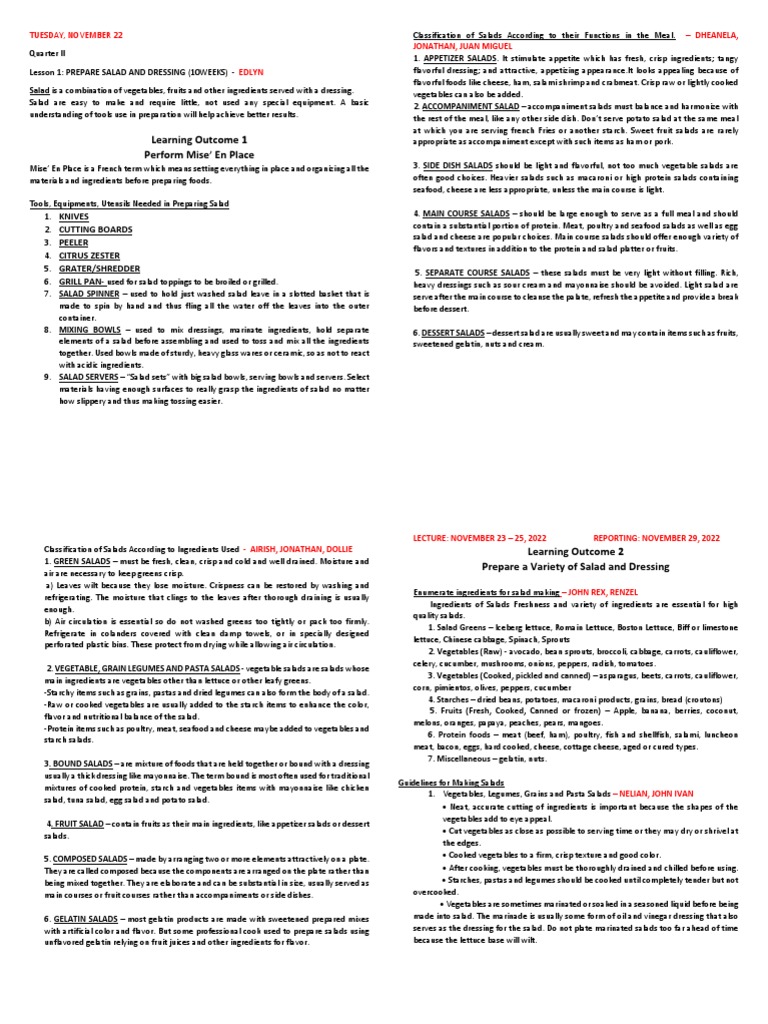 Babana Report | PDF | Salad | Mayonnaise