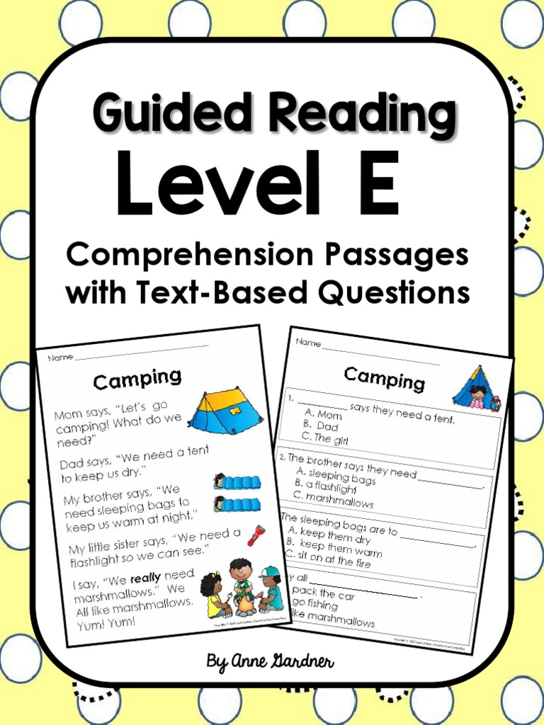 04 - First Grade Guided Reading Passages and Questions | PDF