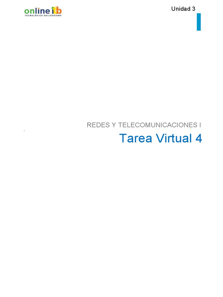 Tarea Virtual # 4 | PDF | Dirección IP | Protocolos de capa de red