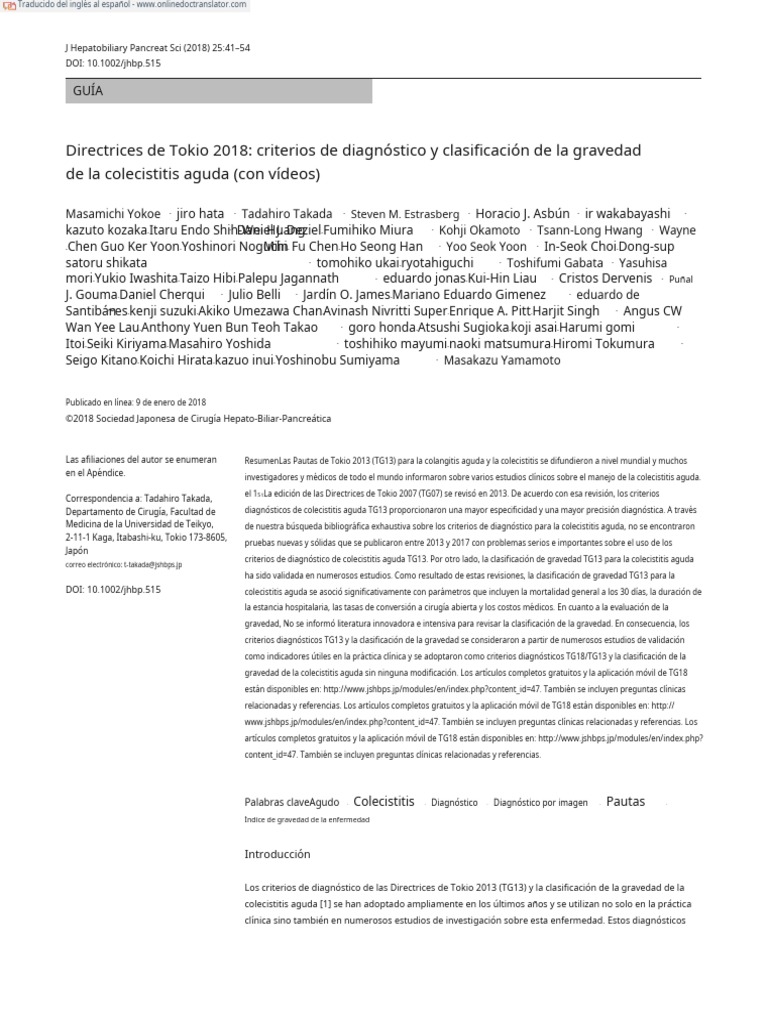 J Hepato Biliary Pancreat - 2017 - Yokoe - Tokyo Guidelines 2018 ...