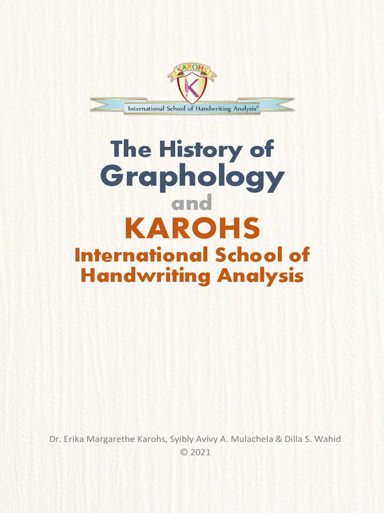 History of Graphology & KAROHS School (v.3.3 A5) | PDF | Graphology ...