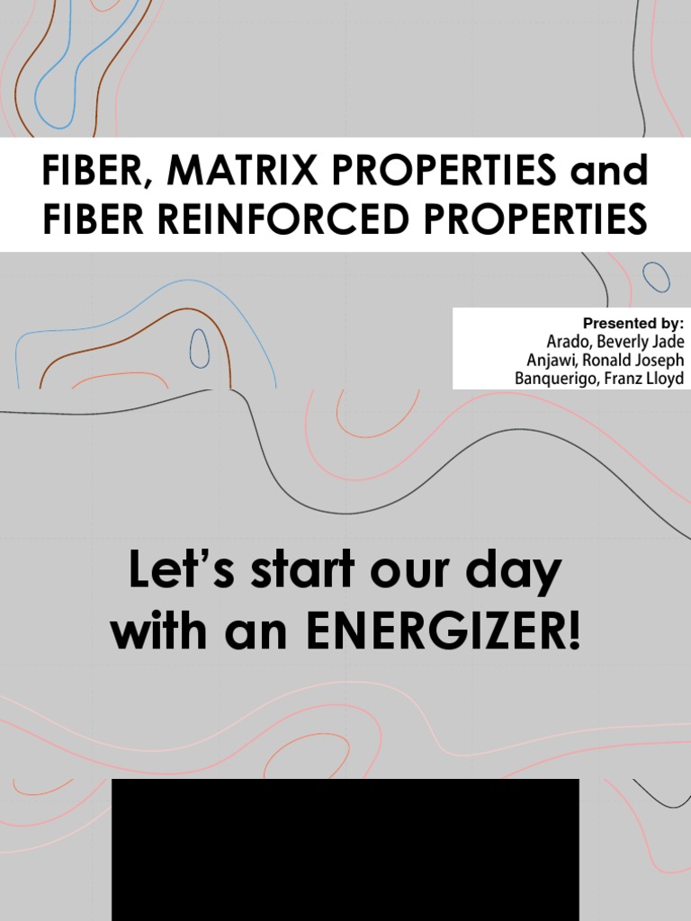 Fiber Matrix Properties and Fiber Reinforced Properties | PDF ...