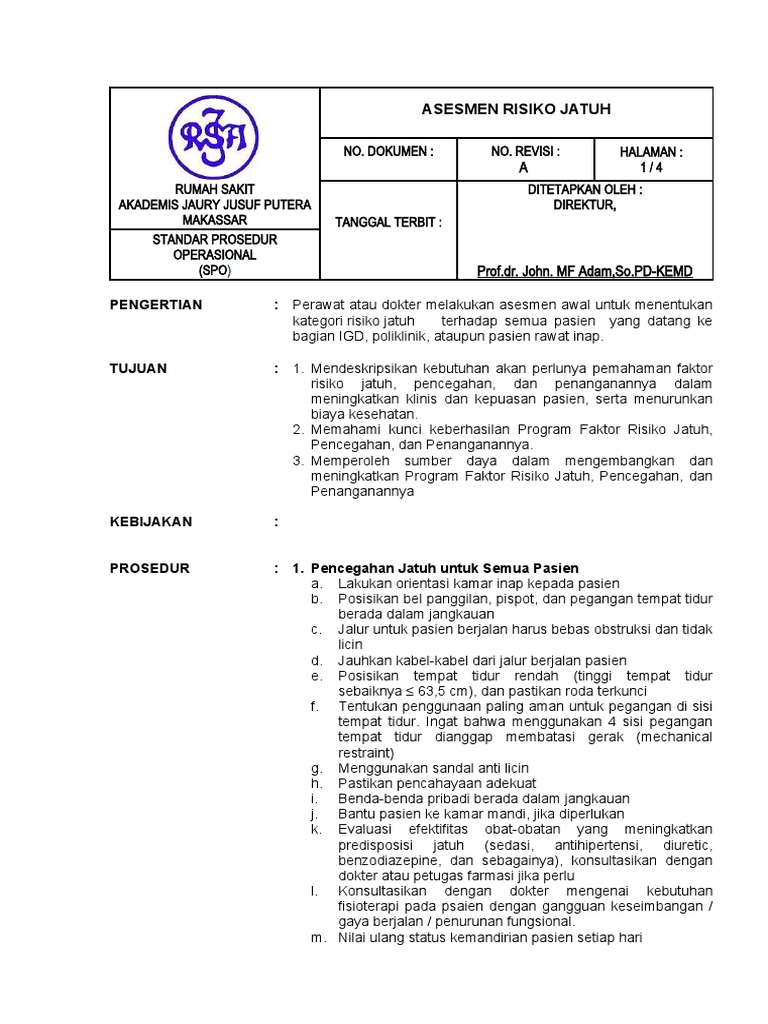 AP-03 Asesmen Risiko Jatuh | PDF