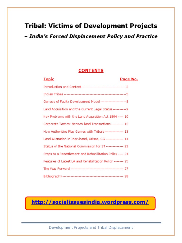 Tribal Displacement in India | PDF | Eminent Domain