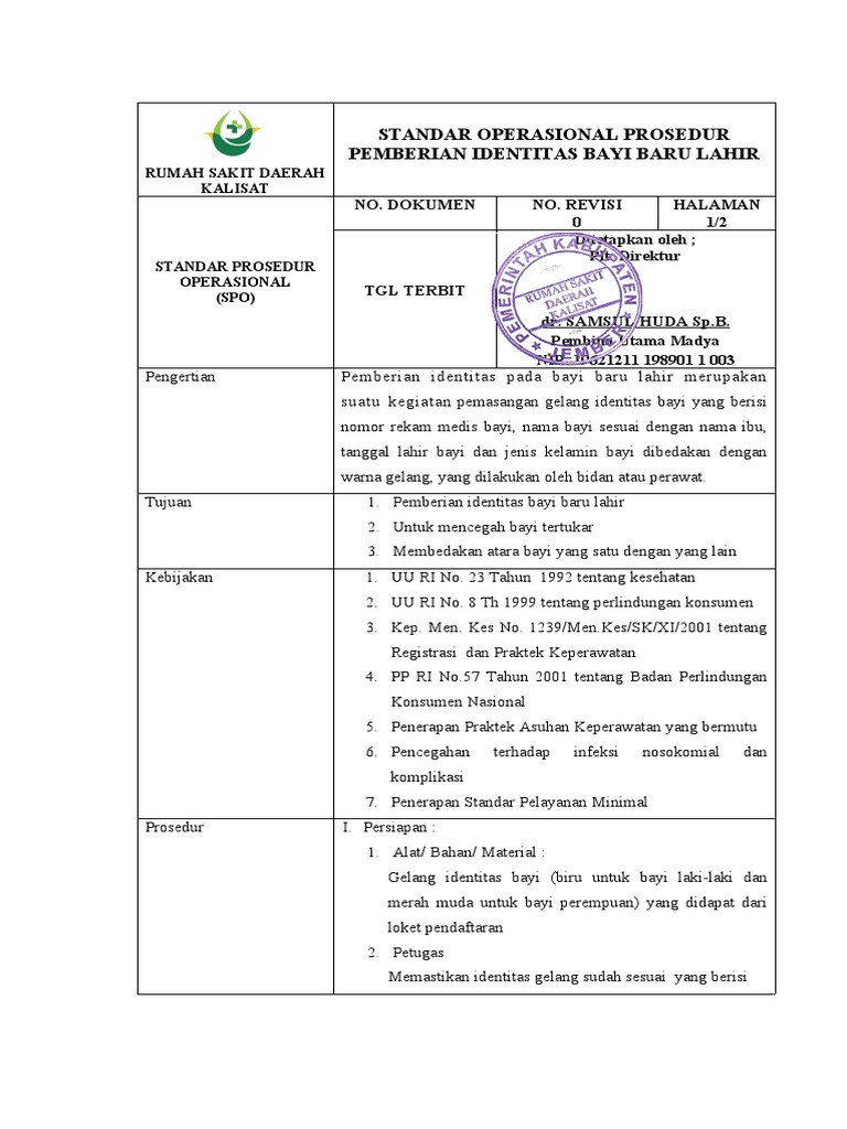 IDENTITAS BAYI | PDF