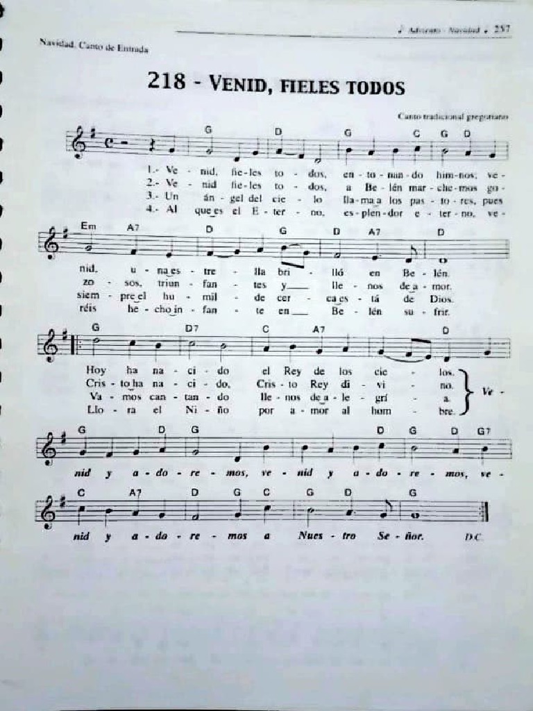 Venid Fieles Todos | PDF | Ciencia y matemáticas