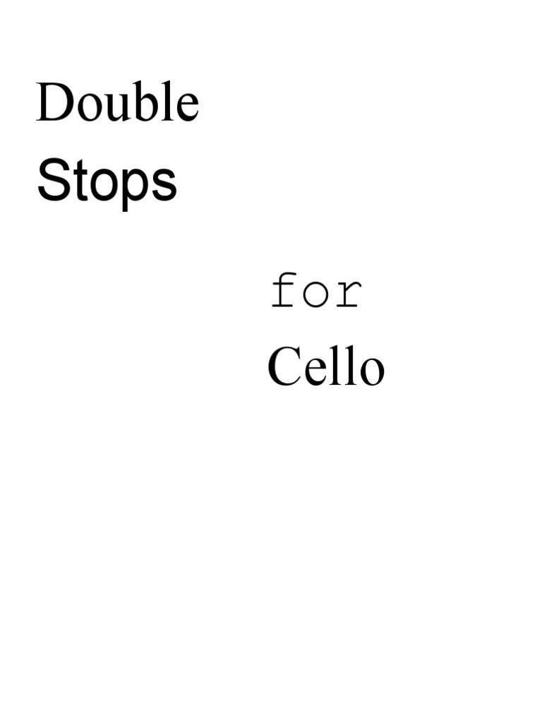 Doble Cuerdas Piezas para Chelo | PDF | Cello | Music Theory