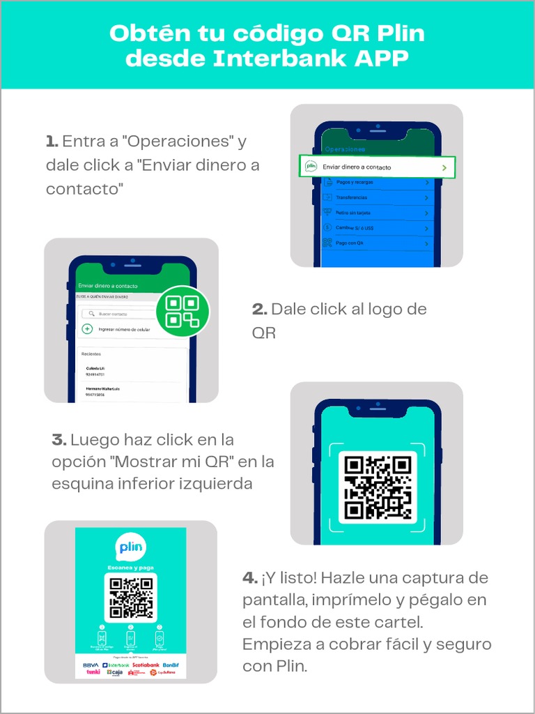 Obtén tu código QR Plin fácilmente | PDF | Informática