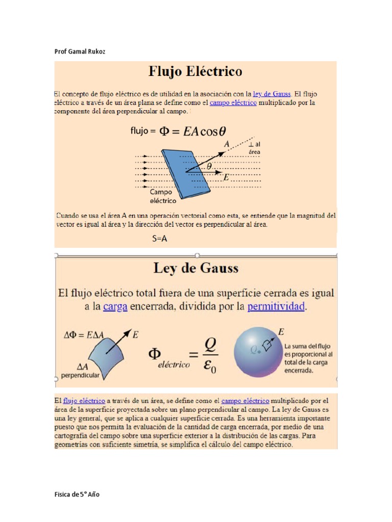 Flujo Electrico | PDF