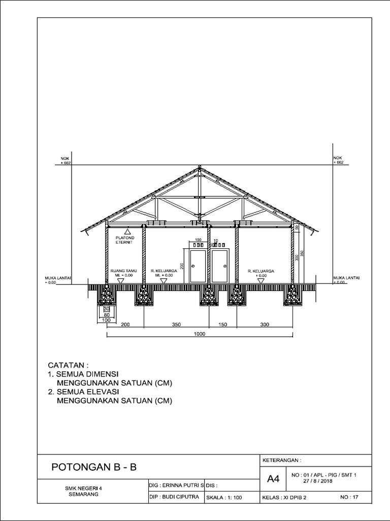 Potongan B - B | PDF