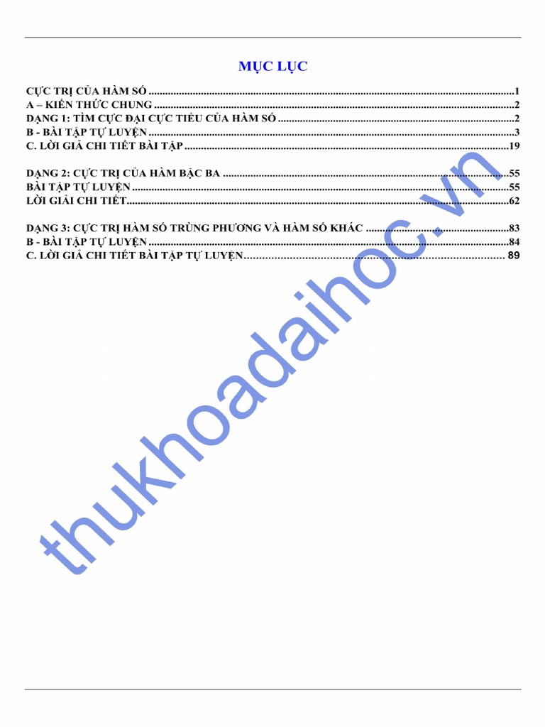 3. CUC TRI - TIM CUC DAI CUC TIEU CUA HAM SO PHAN 1 (CO TEN) - 01-đã ...