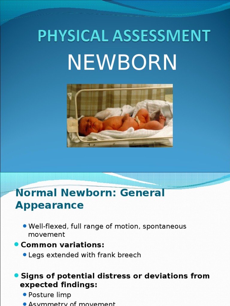 Newborn Assessment: Normal Findings | PDF | Labia | Infants