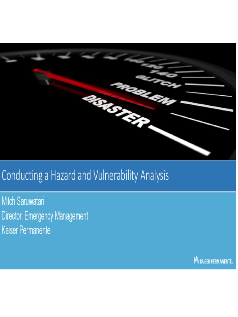 Session 5b Hazard Vulnerability Assessments 1 Slide PP | Download Free ...