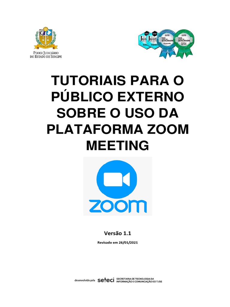 Tutorial Zoom | Download grátis PDF | Aplicativo para celular | Smartphone