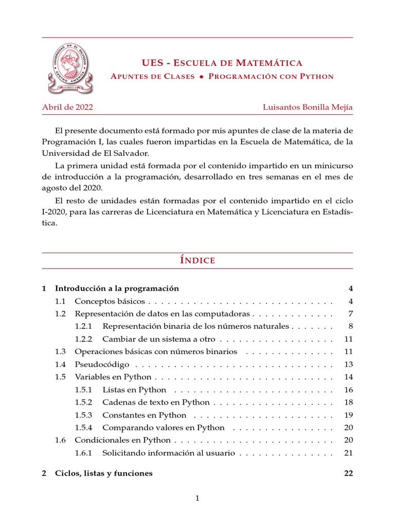 Apuntes Python V2 Pdf Lenguaje De Programación Python Lenguaje De Programación 