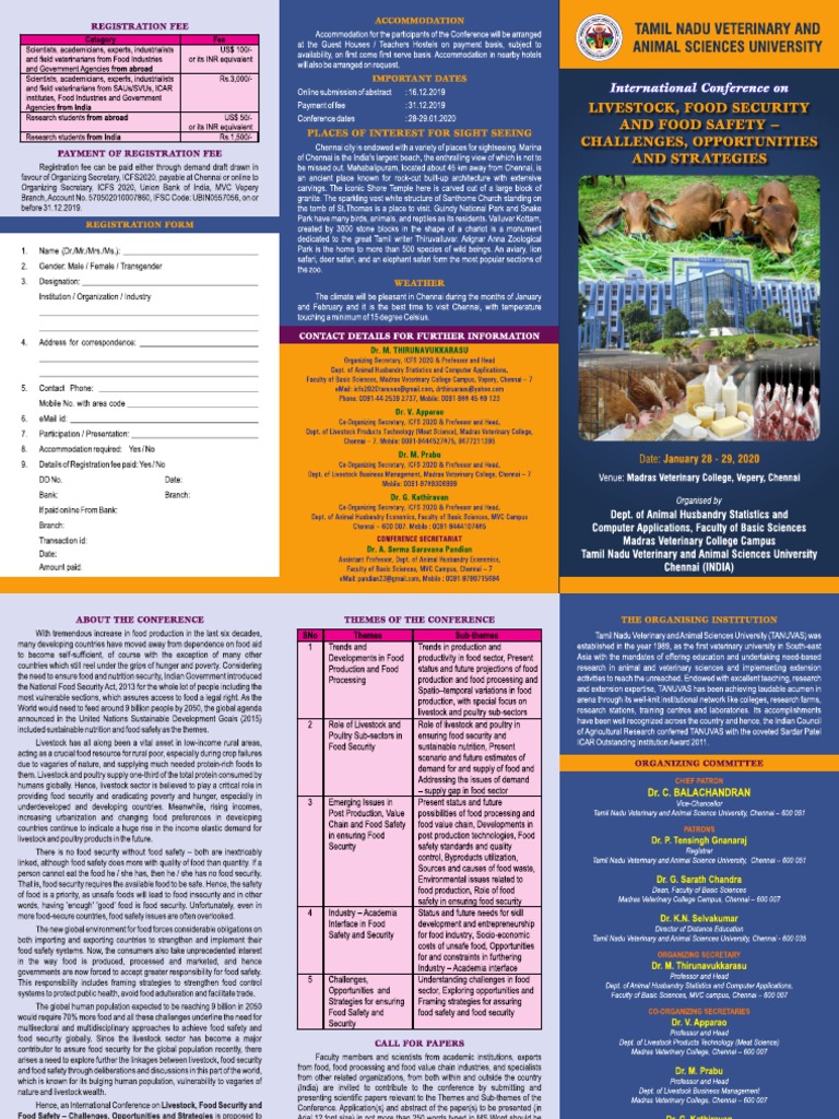 Brochure For The International Conference - ICFS 2020 - Compressed | PDF