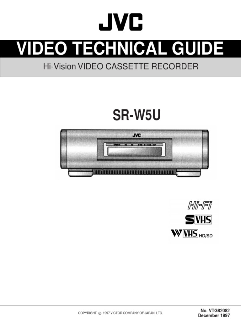 JVC Sr-W5u VCR Tech-Guide | PDF | Analog To Digital Converter | Videocassette Recorder