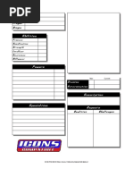 HeroQuest - Character Sheet 3 | PDF