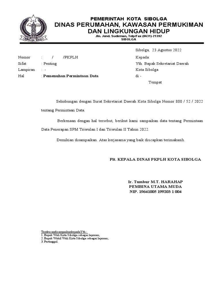 Surat Pengosongan Rusunawa | PDF