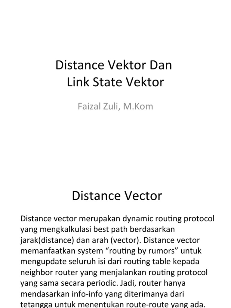 Distance Vektor Dan Link State | PDF
