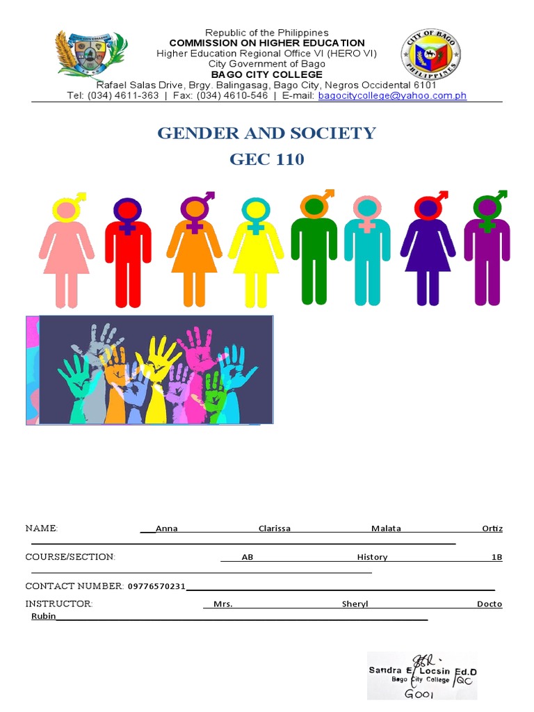 Gender & Society Course Guide | PDF | Gender | Gender Studies