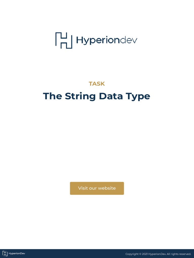 SE T05 - The String Data Type | PDF | String (Computer Science) | Subroutine