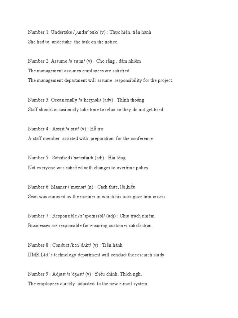 A Comprehensive Glossary of Common Business English Terms with ...