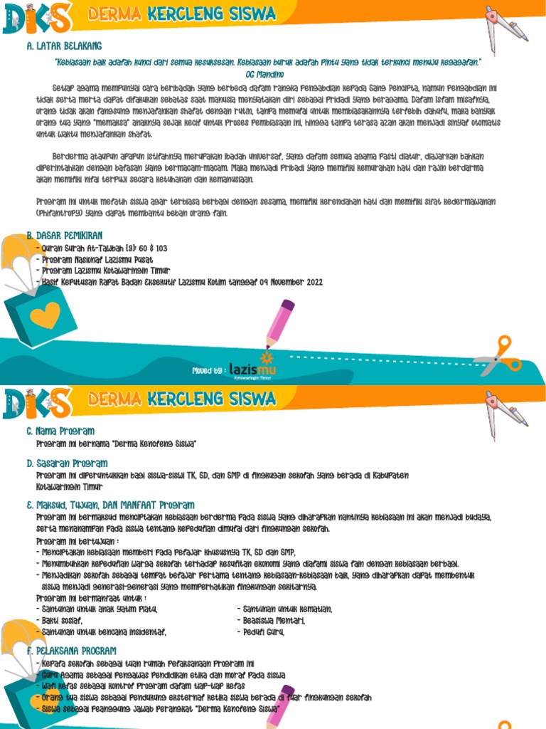Desain Proposal DKS - Contoh | PDF