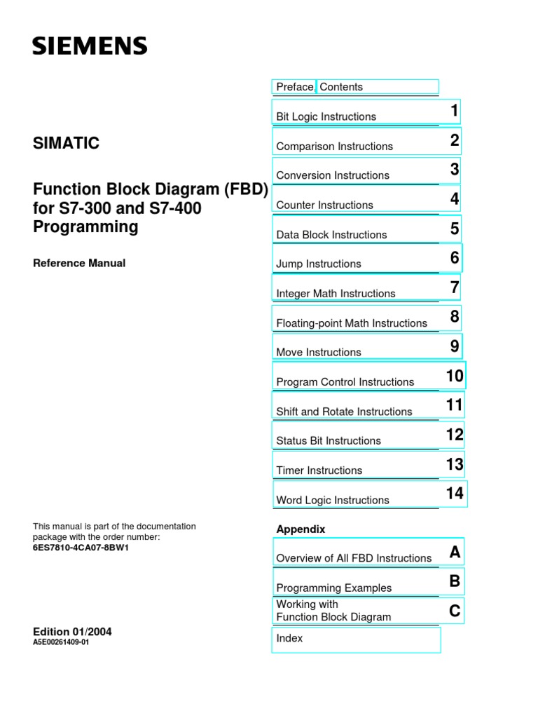 STEP 7 - Function Block Diagram For S7-300 and S7-400 | PDF | Boolean ...