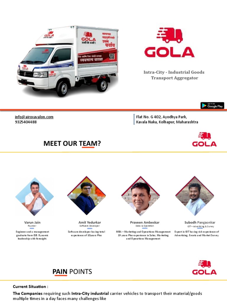 GOLA Driver Pitch | PDF | Car | Business