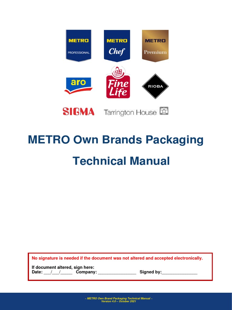 MCC OB Packaging Technical Manual - Version 4.0 | PDF | Forest ...
