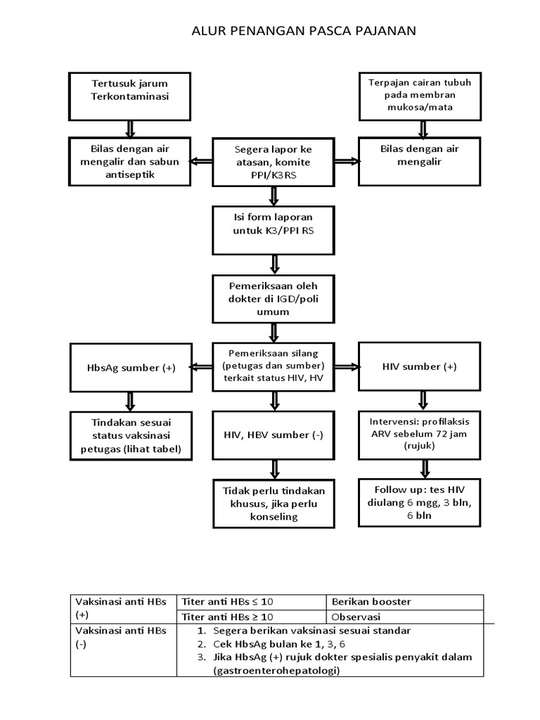 Alur Penangan Pasca Pajanan | PDF