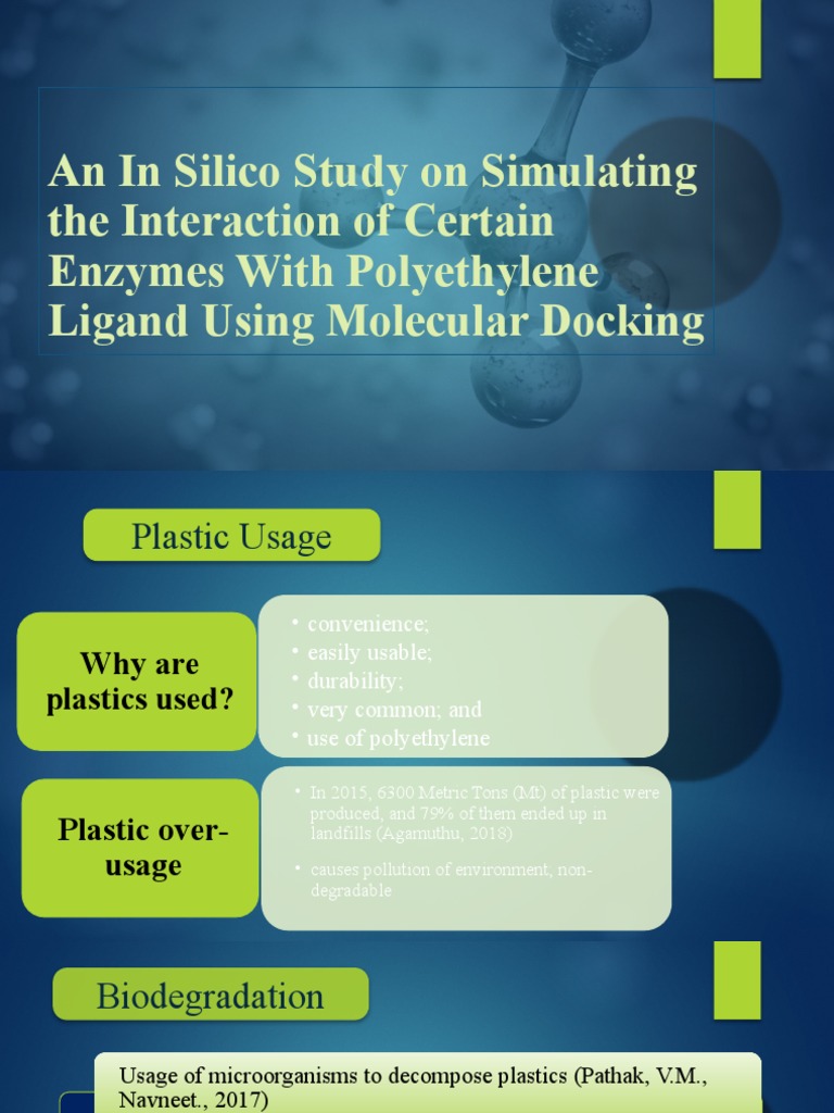 An in Silico Study | PDF | Docking (Molecular) | Ligand (Biochemistry)
