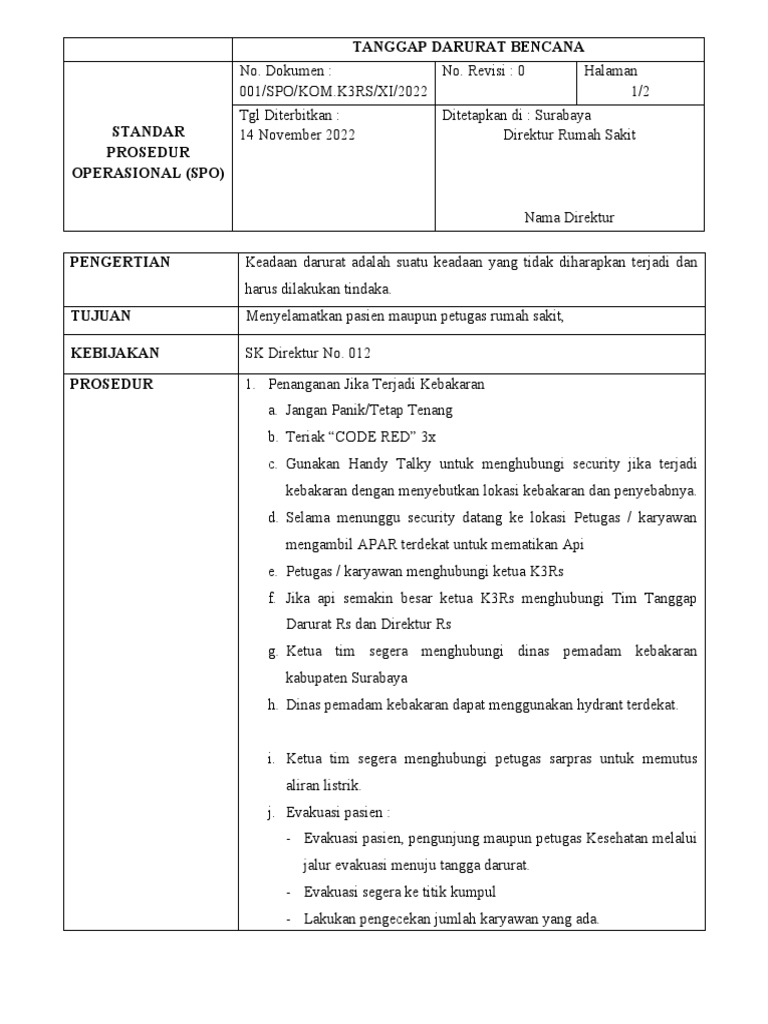 Tanggap Darurat Kebakaran | PDF