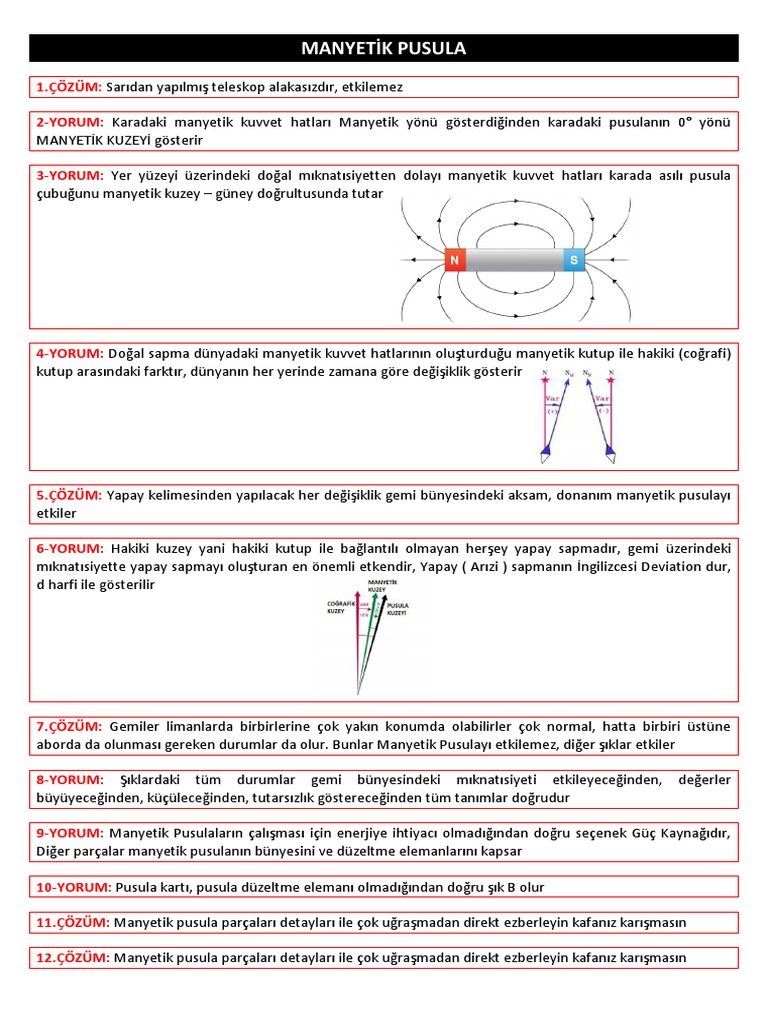 7.bölüm Manyetik Pusula | PDF