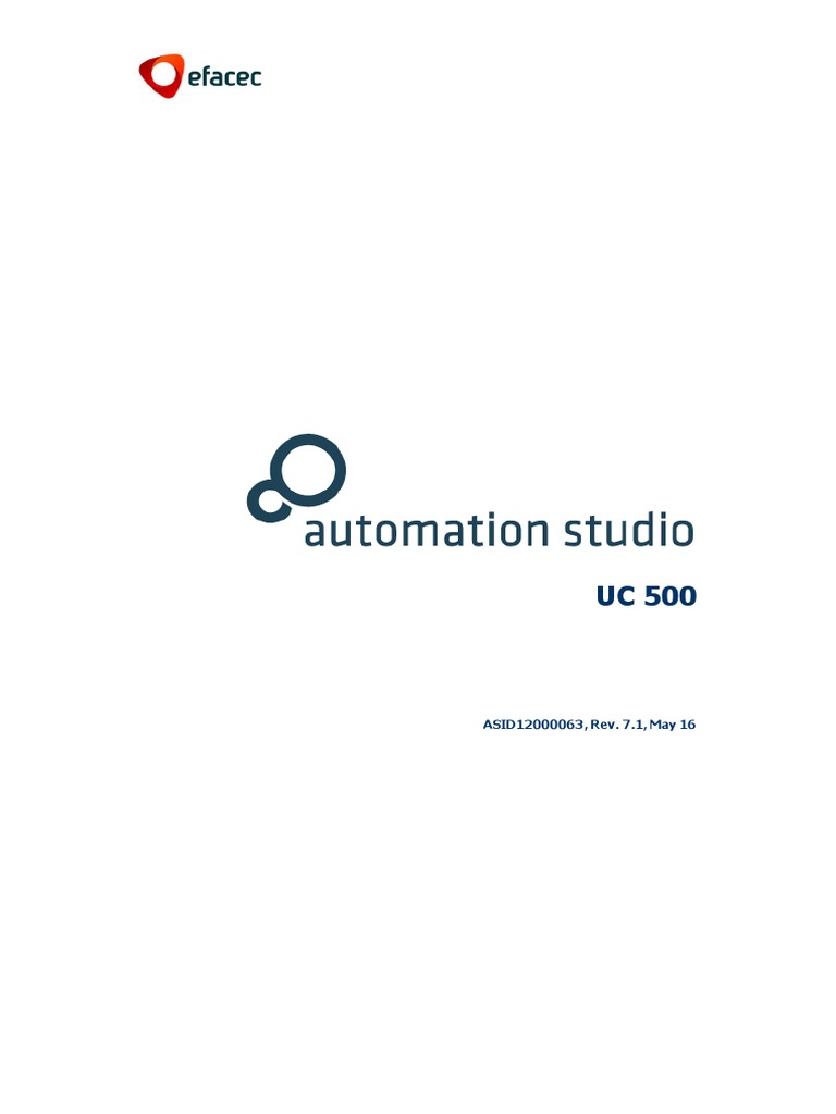 Automation Studio User Manual - UC 500 | PDF | Object (Computer Science ...